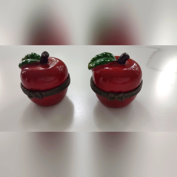 Accents | Set Of 2 Miniature Apple Trinket Boxes | Poshmark